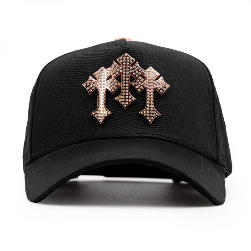 ChristmasGiftsBARBAS HATS Triple Cross Rose Gold Edition Snapback ...