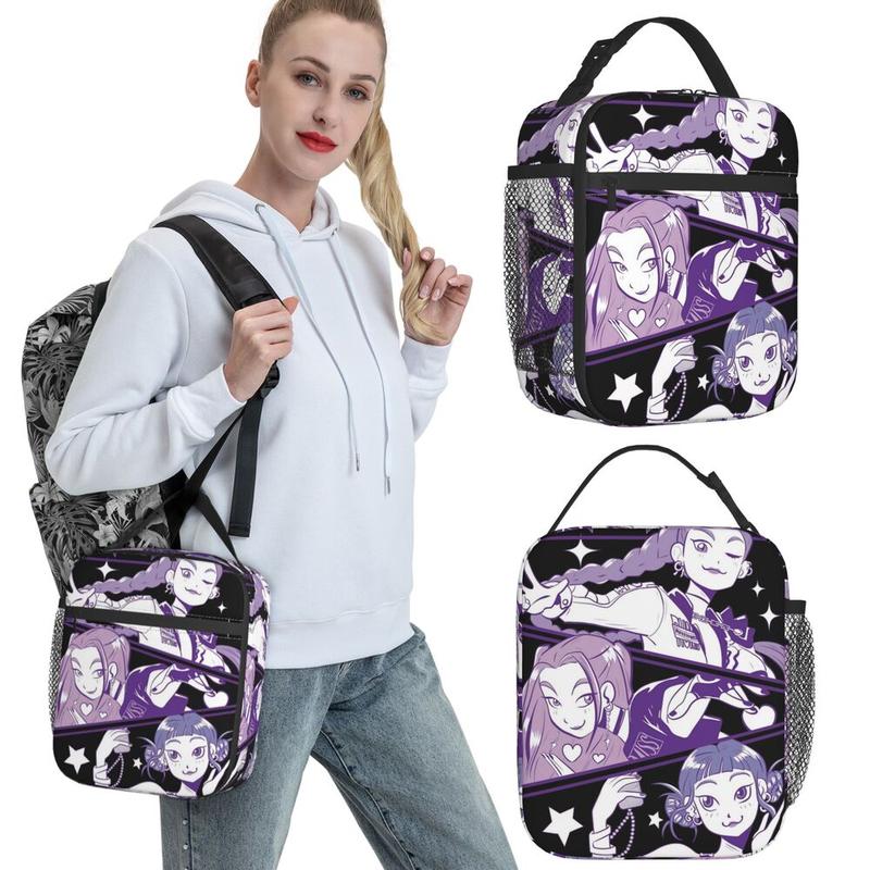 Kpop Demon Hunters Huntrix Mira Rumi And Zoey Lunch Bag Lunch Box Child ...