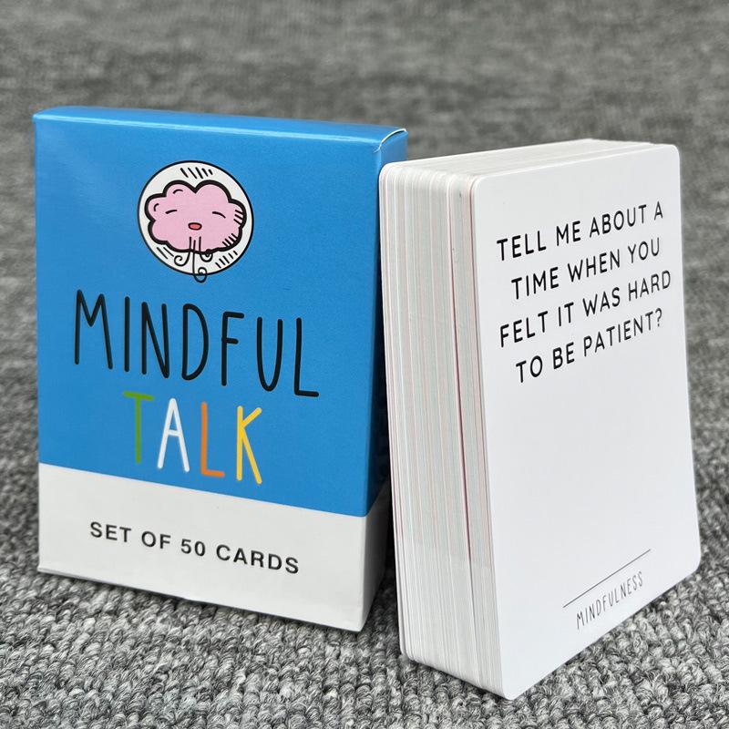 Mindful Talk Card Game, Conversation Cards, 1 Box Interactive Dialogue ...
