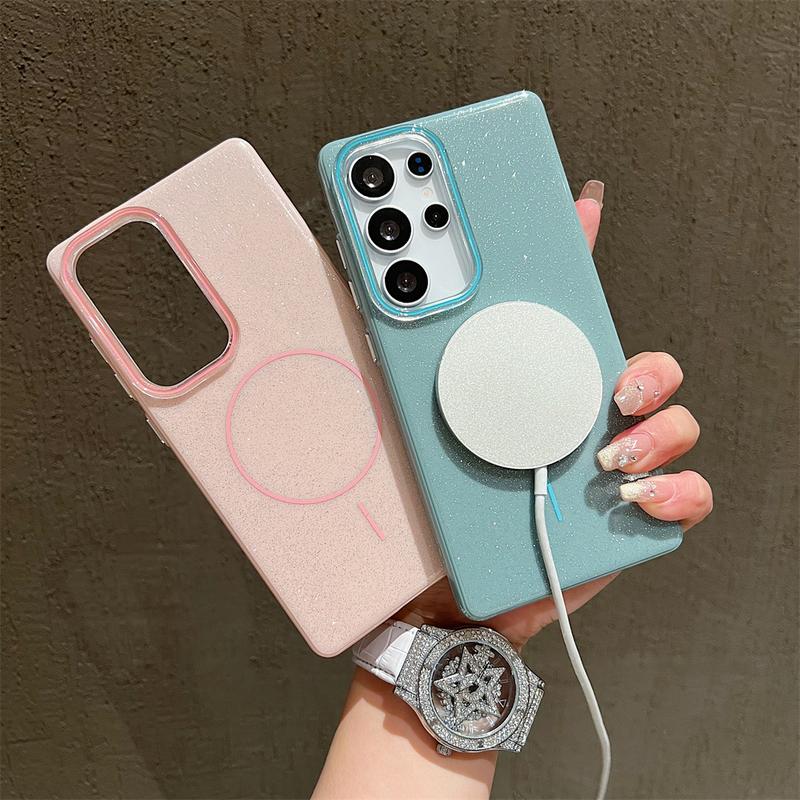 Luxury Glitter Bling For Magsafe Magnetic Case For Samsung Galaxy S25 ...
