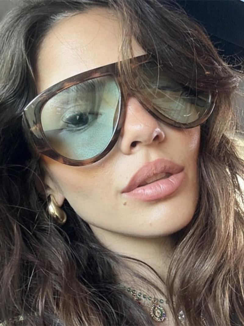 Women's Fashionable All-match Tinted Lens Sunglasses, Trendy Casual ...