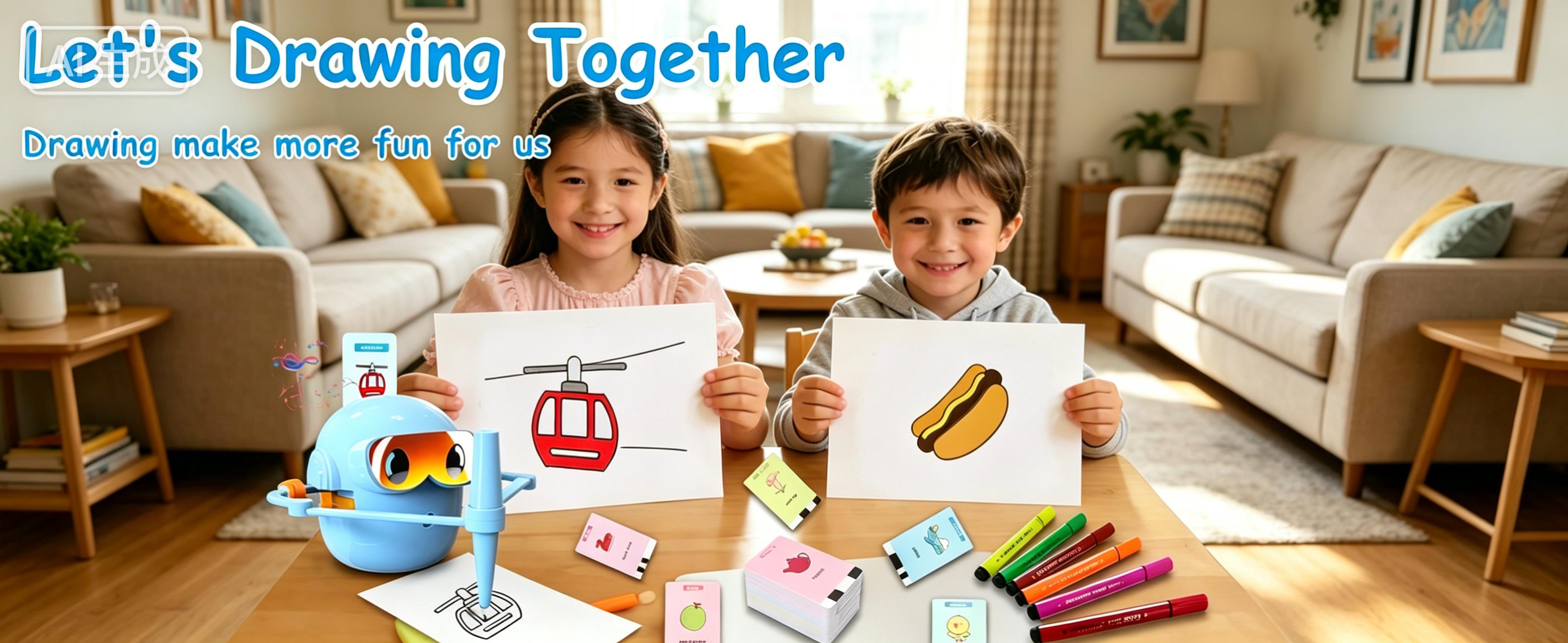Drawing Robot for Kids - Montessori Painting Toys for 3 4 5 6 7 8 Year ...
