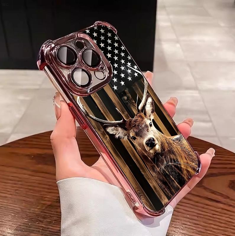 Wild Camo Deer Pattern Phone Case Protective for IPhone 17 16 15 14 13 ...