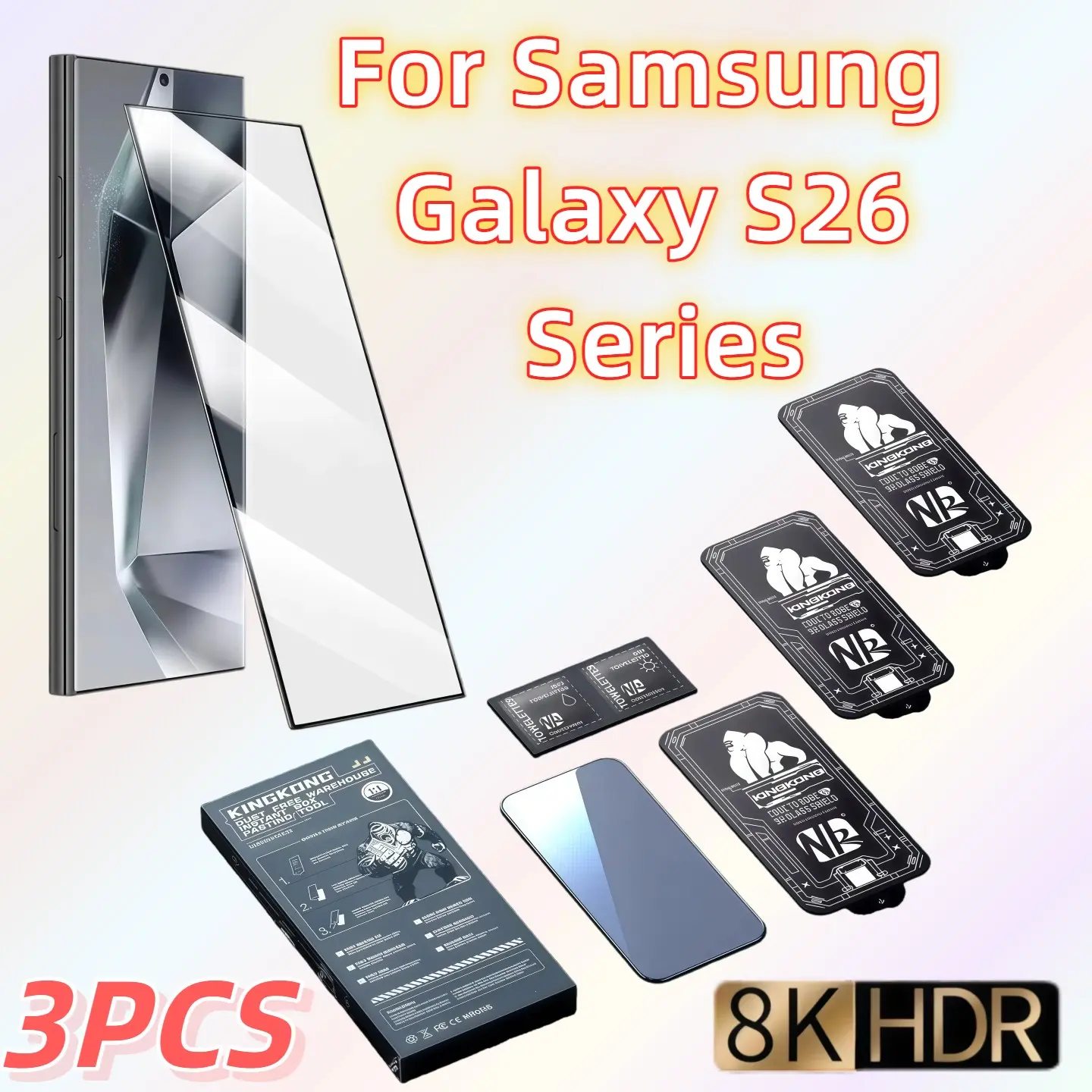 Samsung Galaxy S26/s26+/ultra Screen Protector Film, HD Clear Design ...