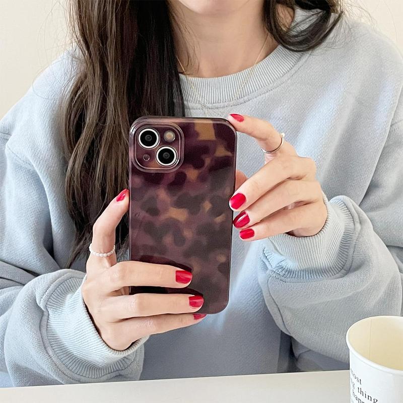 Cute Phone Case for 16 Pro Case Leopard Full Camera Protective Slim ...