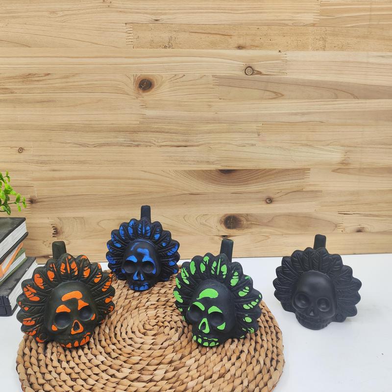 Ancient Aztec Death Whistle, Ceramic Wind Instrument with Lacquer ...