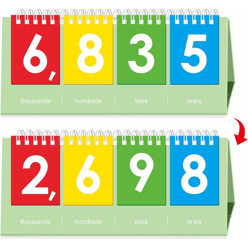 Freestanding Place Value Flip Chart, Double Side with Whole Numbers ...