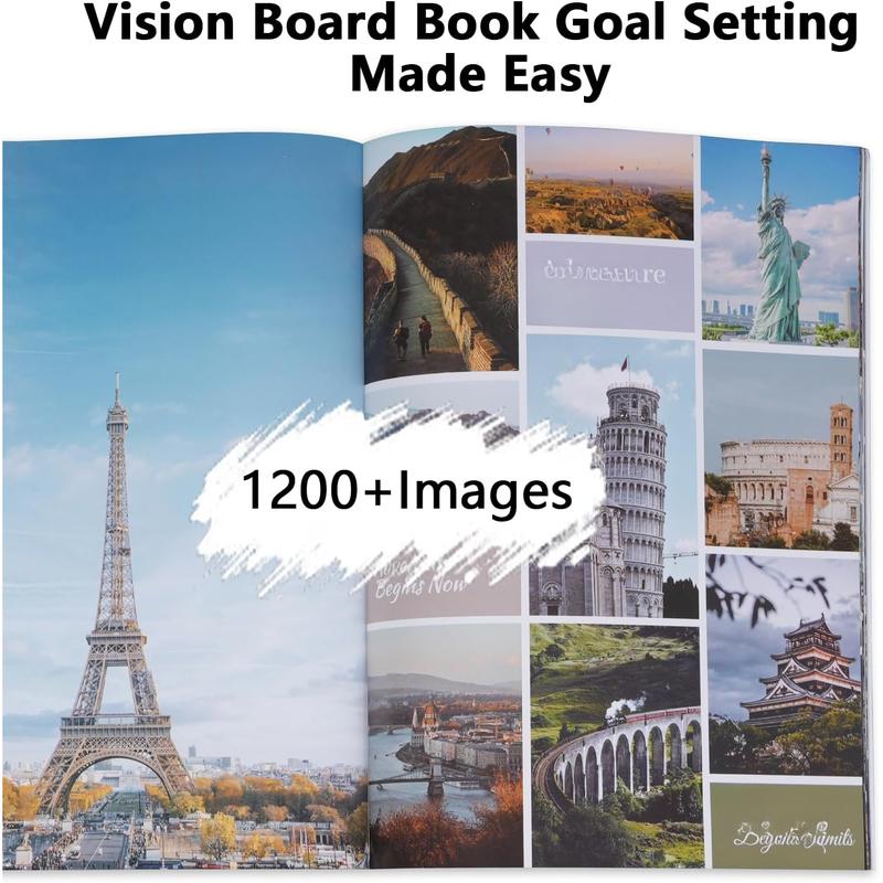 Vision Board Book for Manifestation & Goal Setting - 1200 ...