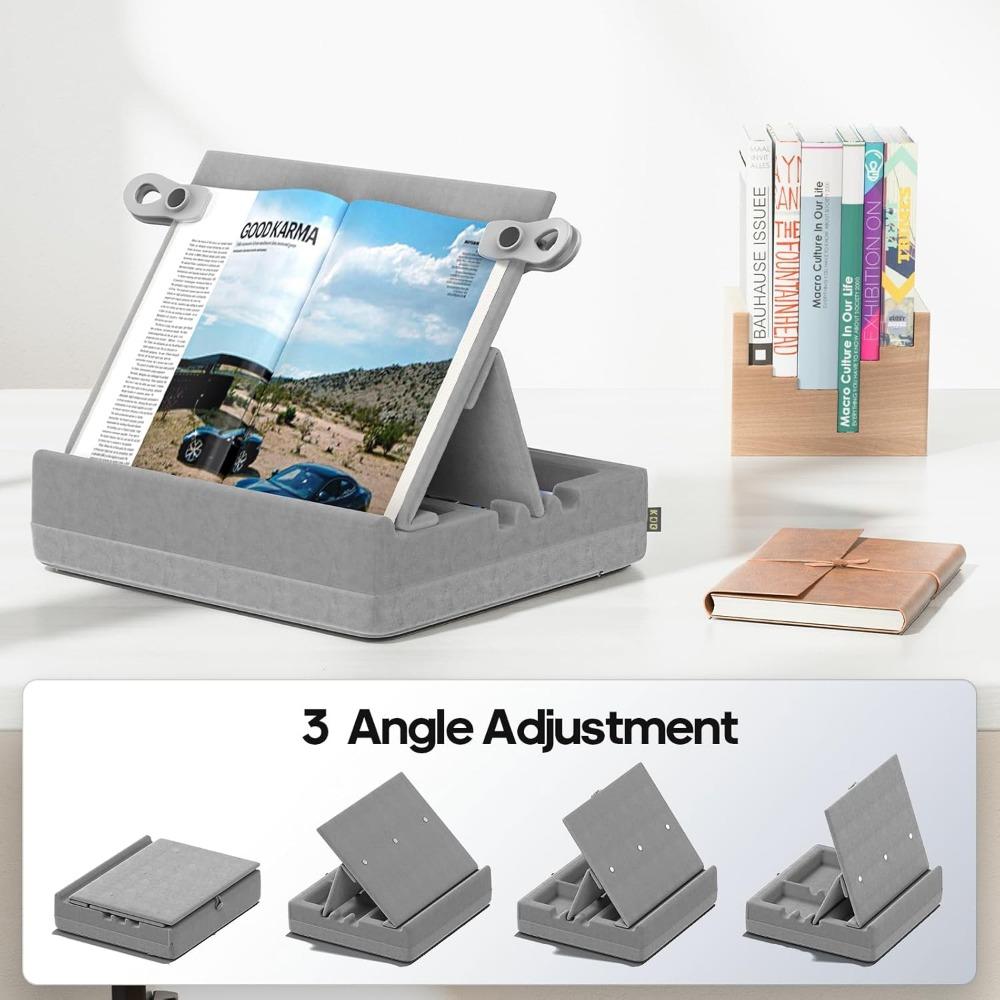 Stand with Storage, Multi-Angle Viewing Reading Holder For Lap, Bed ...