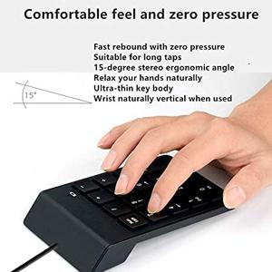 【2026】SQ-KBB003 Numeric Keypad for Laptop, 10 Key USB Keypad, Portable ...