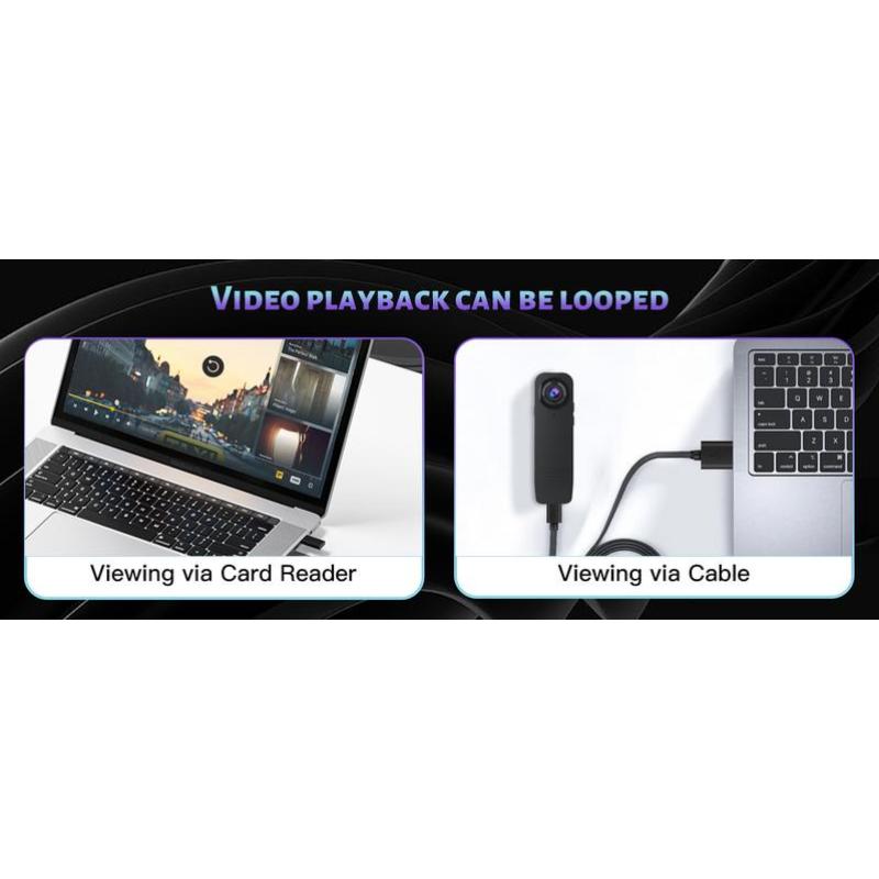 【Upgraded】 Mini Body Camera 1080P Police Body Camera with Memory Card ...