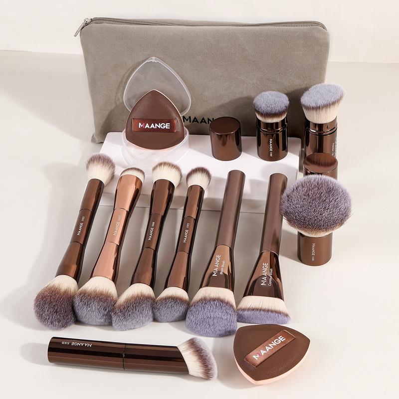 Professional Makeup Tools Set, 13pcs/set Makeup Brush & Powder Puff ...