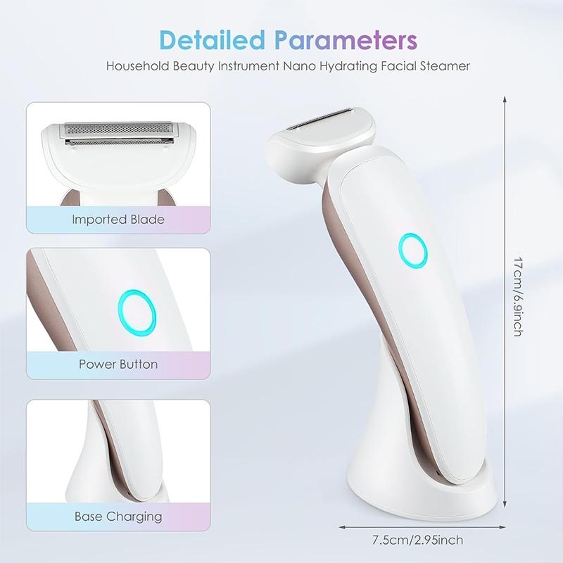 Electric Hair Remover, 1 Box Wireless Wet and Dry Use Electric Shaver ...