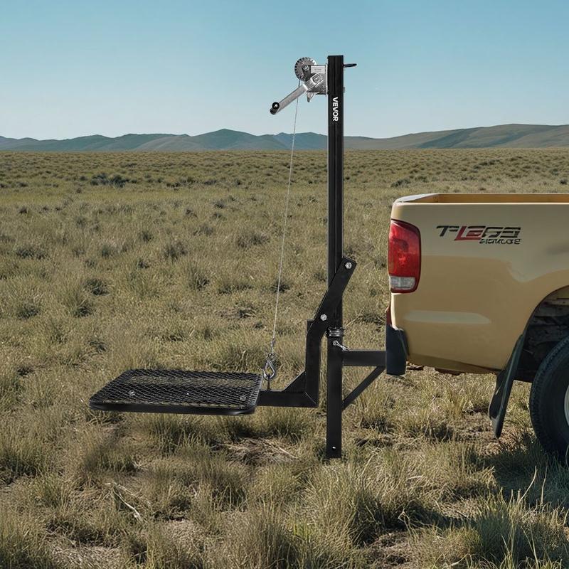 VEVOR Hitch Deer Hoist with Lifting System Platform, 300 lbs Load ...