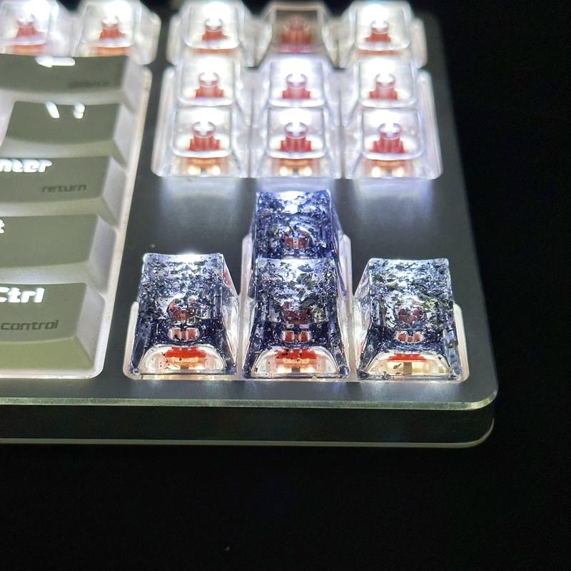 4Pcs High Quality Hot Sale Colorful Translucent Key Caps Cross Shaft ...