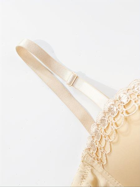 Women's Underwire Bras Set, Floral Lace Trim, Medium Support ...