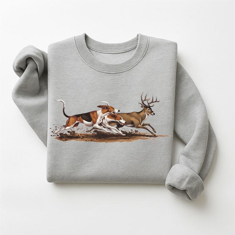 Interesting Wild Hunting Hiker Dog Hiker Dog Sweatshirt Deer Hunting ...