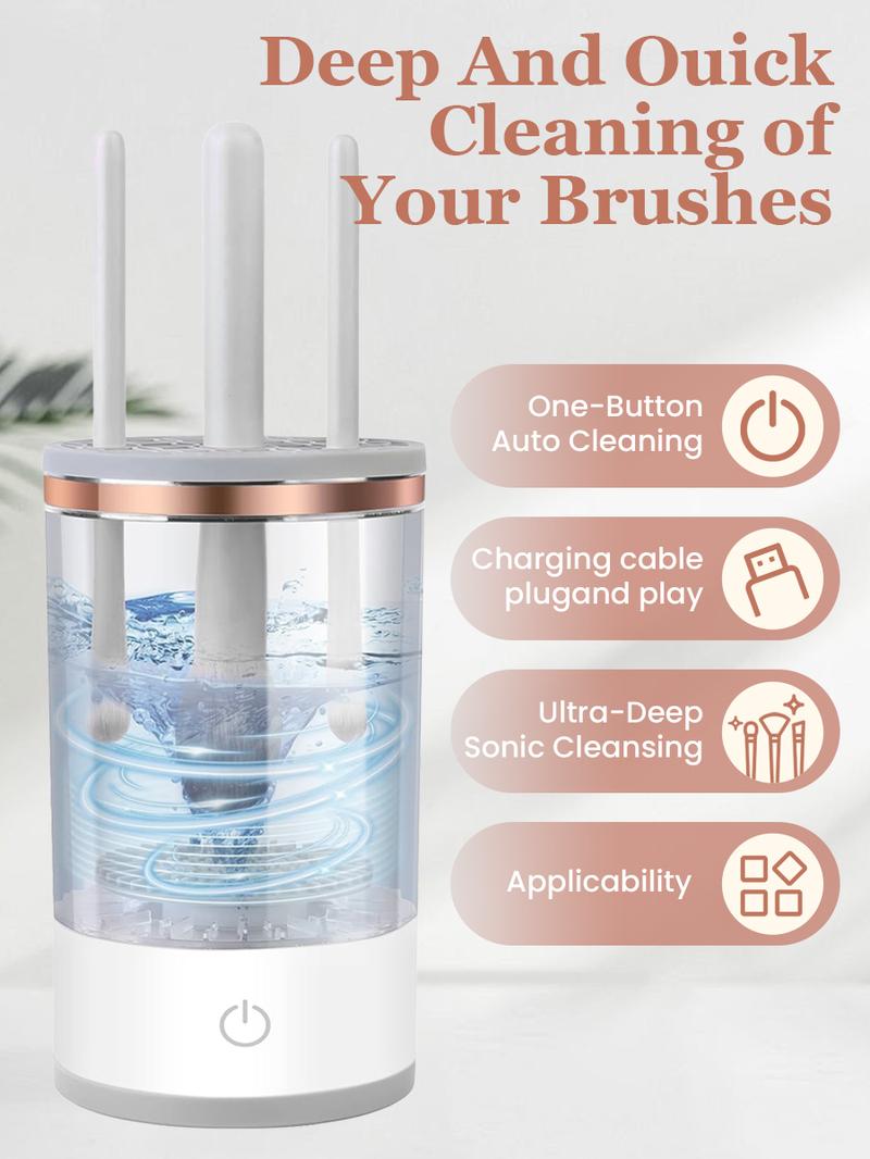 Electric Makeup Brush Cleaner, Automatic Brush Cleaning Machine, Daily ...