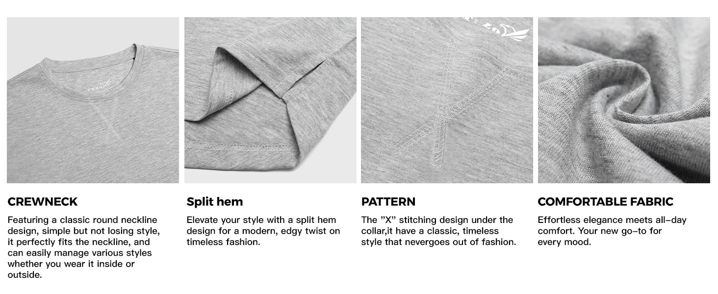 Mens 3 Pack Plain Cotton Shirts Short Sleeve Casual Crew Neck T-Shirts ...