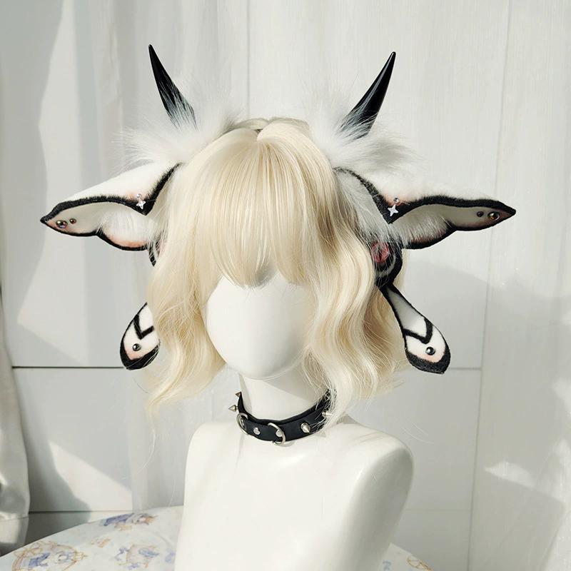 Halloween Devil Horns Headpiece Fantasy Creature Cosplay Convention ...