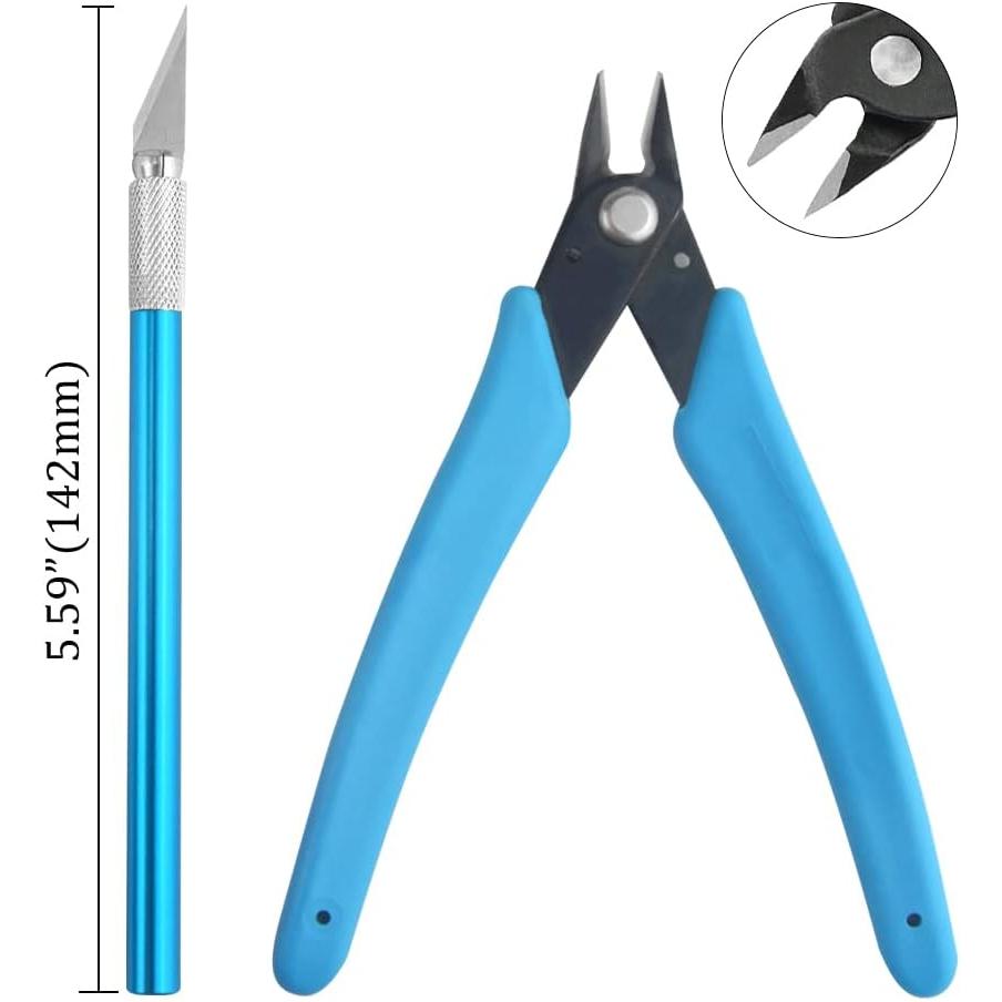Professional 8 count Model Tools Kit Modeler Basic Tools Craft Set ...