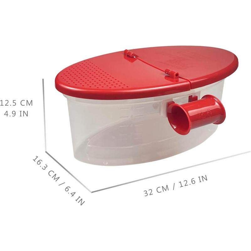 Microwave Pasta Boat with Strainer - Cooker for Rice, Vegetables ...