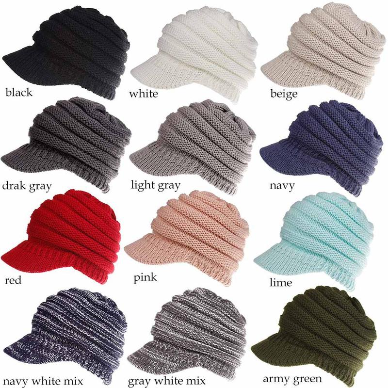 Open-Back Ponytail Beanie: Style Meets Function Stay Warm, Style Free ...