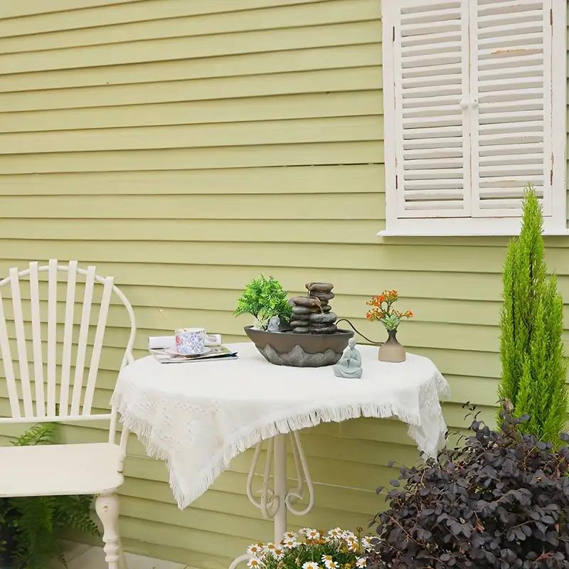 Tankana Zen Pebble Indoor/Outdoor Tabletop Fountain 8.9 Inches Tall ...