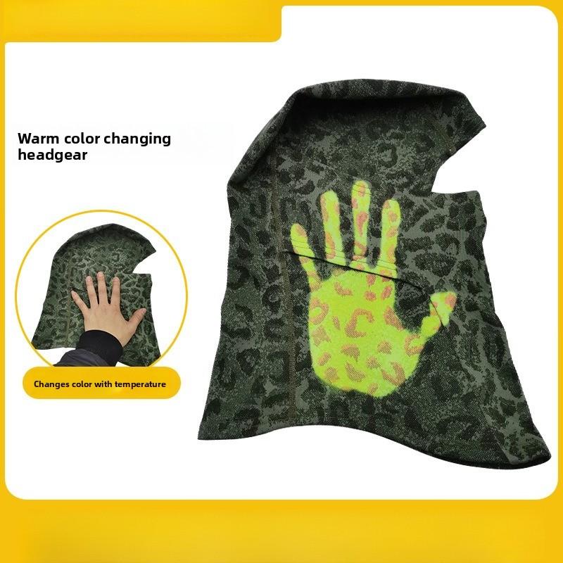Temperature-sensitive color-changing headgear Temperature-changing ...