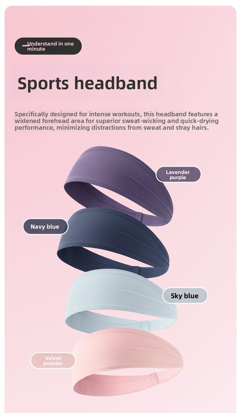 Sports and fitness headband, sweat absorbing silk scarf, summer style ...