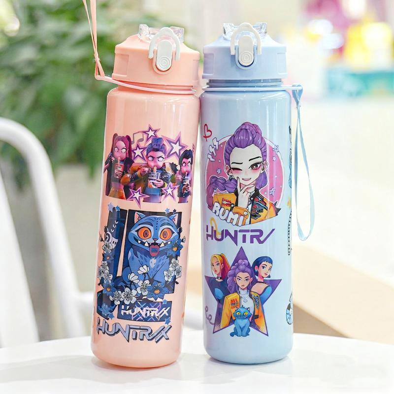 【Valentine's Day】Cartoon Anime Tumbler – Reusable Hard Plastic Water ...