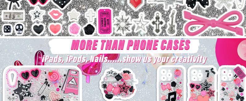 1050 Pcs Junk Phone Case Charms Kit, Charms for Customizing Cases ...