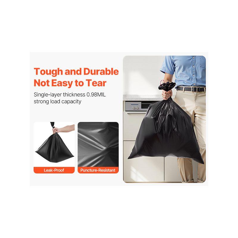 fathersdaygift VEVOR Drawstring Trash Bags, 30 Gallon 50 Count Tall ...