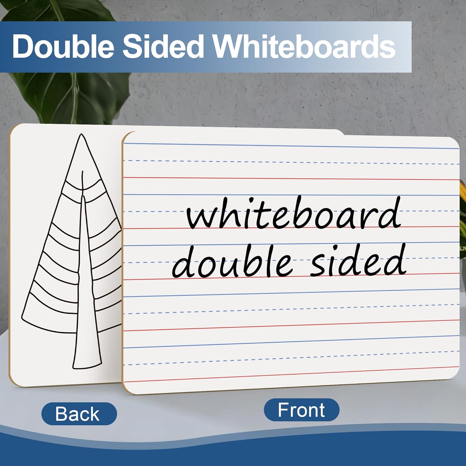 Dry Erase Boards, 24 Pack 9 x 12 Inch Mini Portable Practice White ...