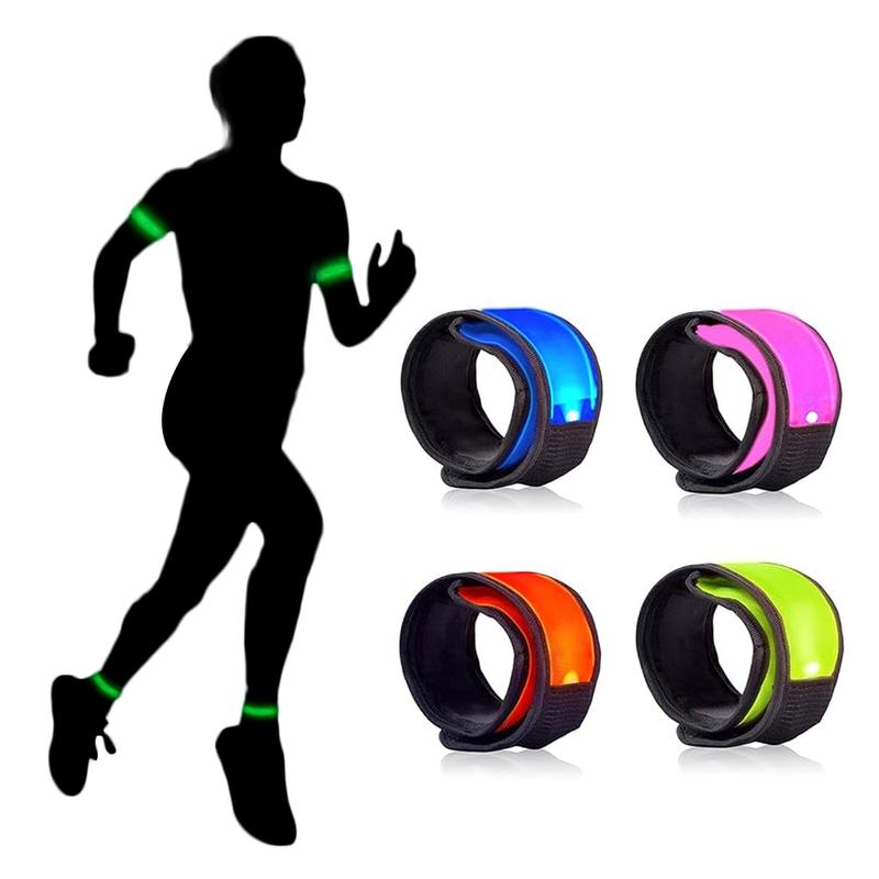 Glow in The Dark LED Wristbands, Reflective Light Up Bracelets for ...