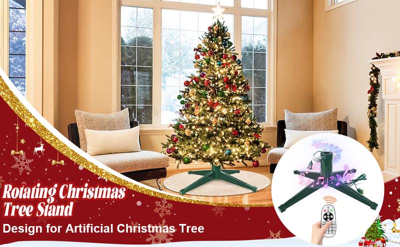 Musical Rotating Christmas Tree Stand, Adjustable Christmas Tree Stands ...