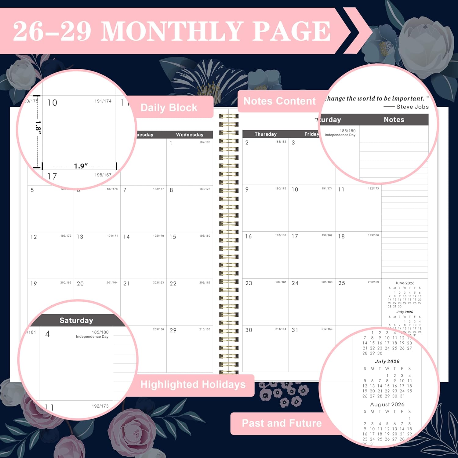 2026-2029 Monthly Planner - 3 Year Planner/Calendar 2026-2029, 36 ...