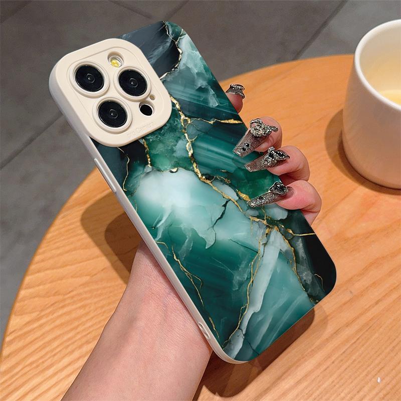 Marble Pattern Phone Case, Full Body Shockproof Phone Protective Cover ...