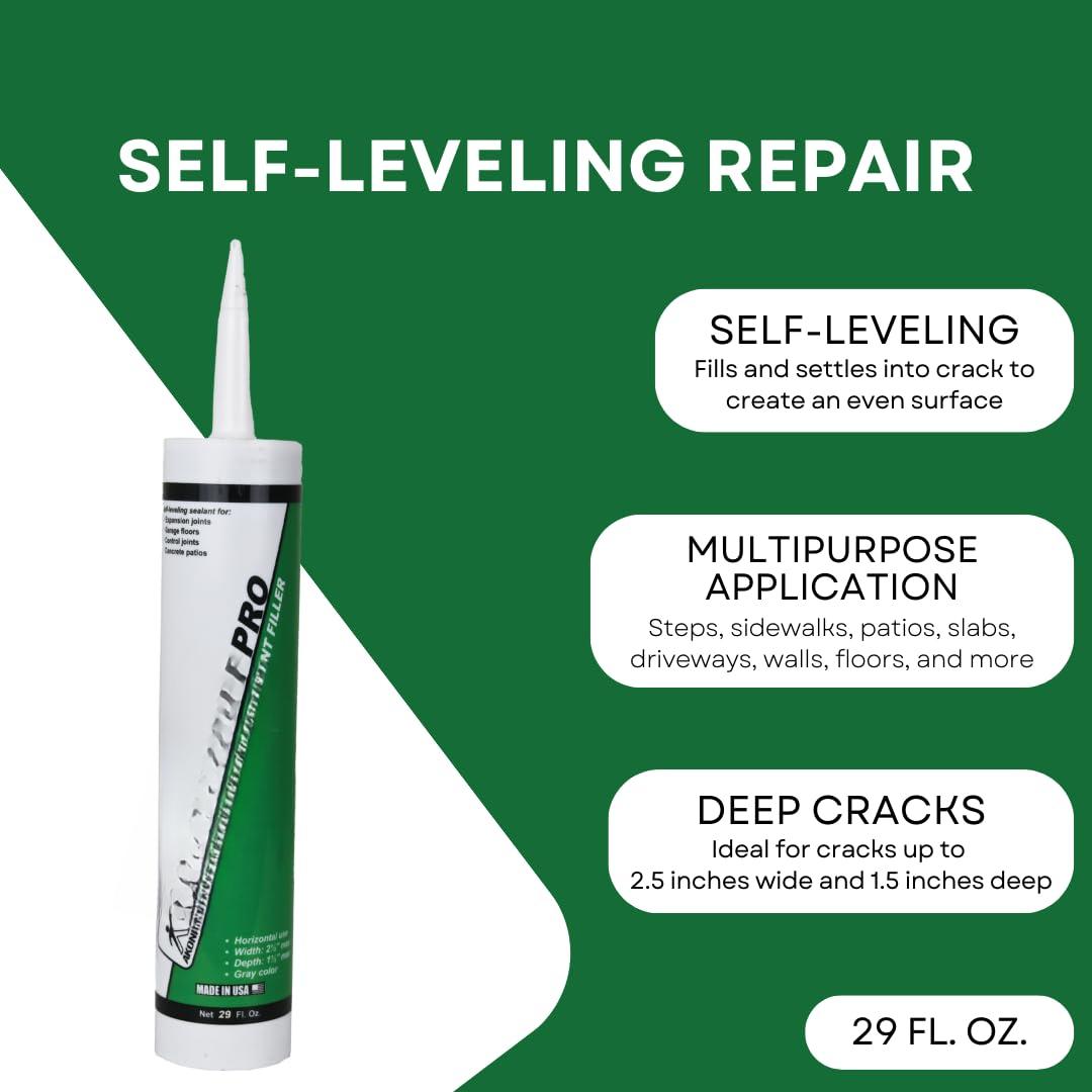 flex Pro Self-Leveling Expansion Joint Repair - Concrete Crack Filler ...