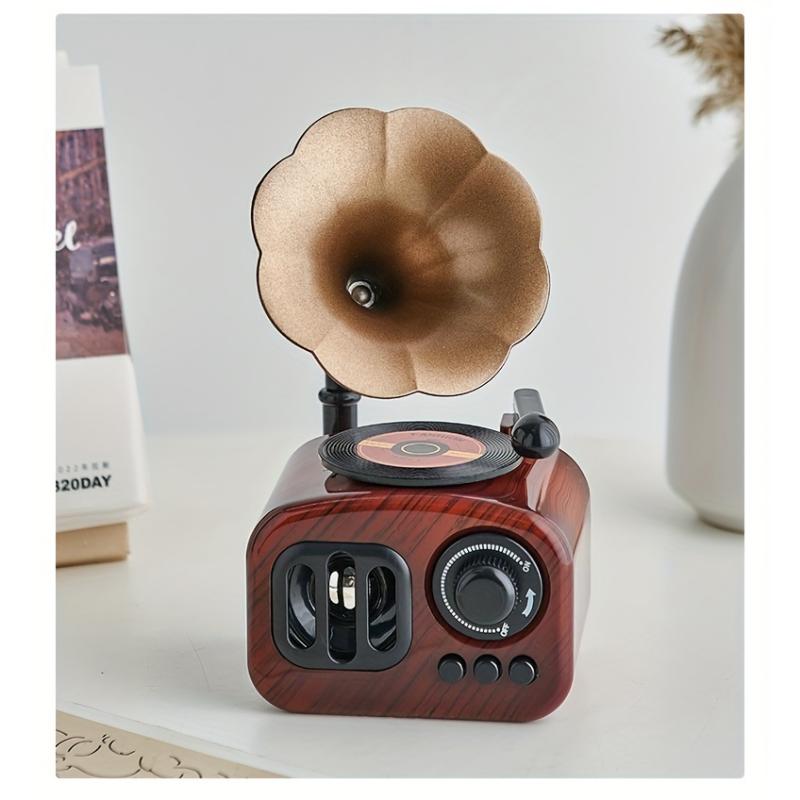【2026】Vintage Retro Phonograph Design 1pc Gramophone Music Box - For ...