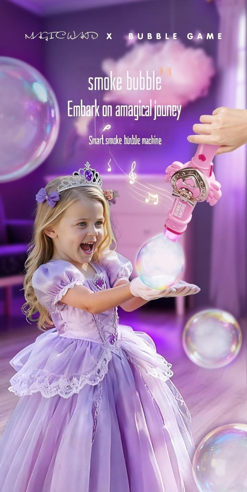 Magic Elastic Bubble Fog Wand,2026 Upgraded Fog Bubble Machine ...