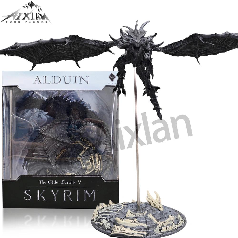 Elder V Skyrim Alduin Deluxe Action Figure Box Set dragon Figure ...