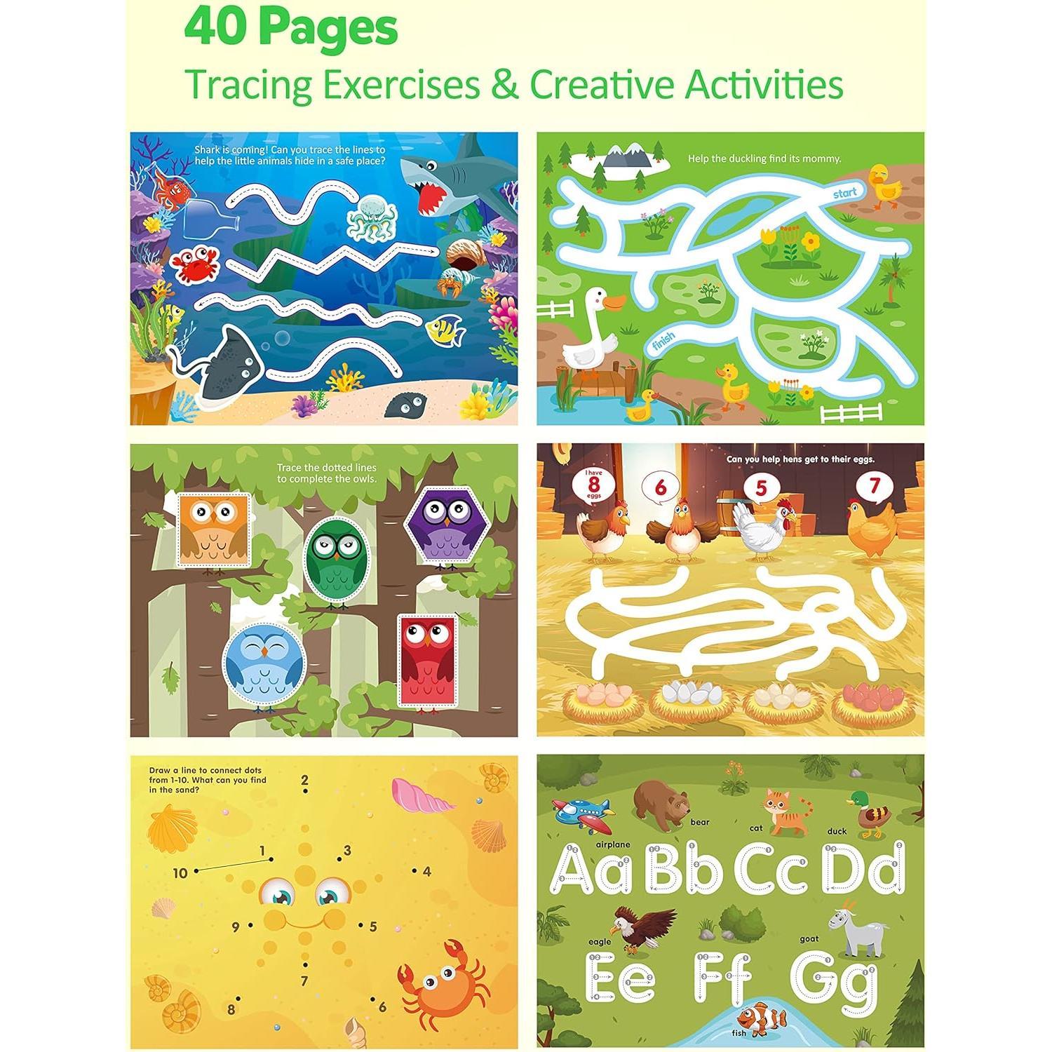 Pencil Control Tracing Workbook, Learn to Write Alphabet ABC Letters ...