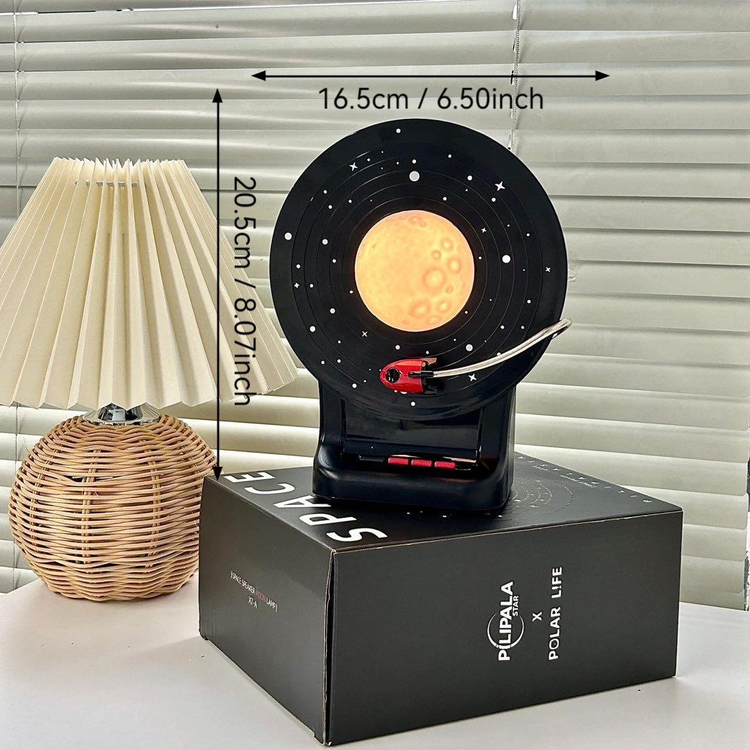 Galaxy Surround Space Theme Speaker, Portable Record Shape Speaker with ...