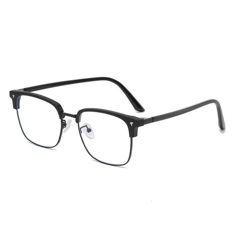 Photochromic Anti Radiation Blue Light Eyeglasses Square Metal Frame ...