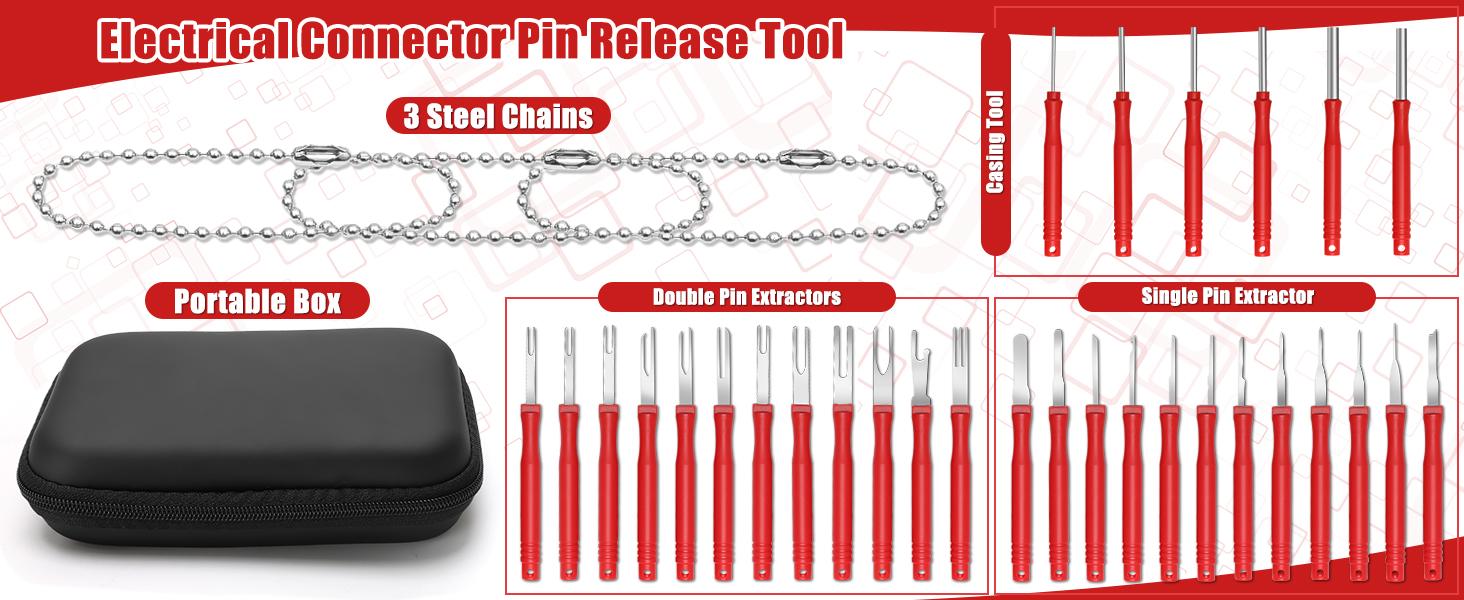 30+4P Terminal Pin Removal Tool Kit - Red - TikTok Shop