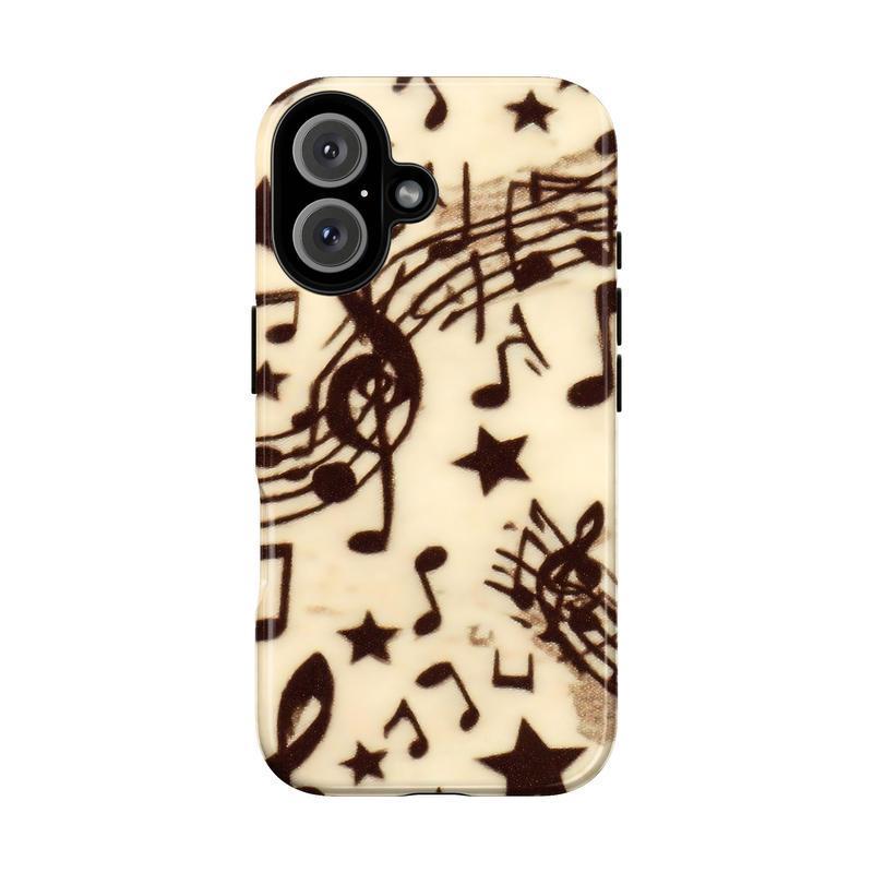 Vintage Music Notes Phone Case|Aesthetic Musical Score & Floral Art ...