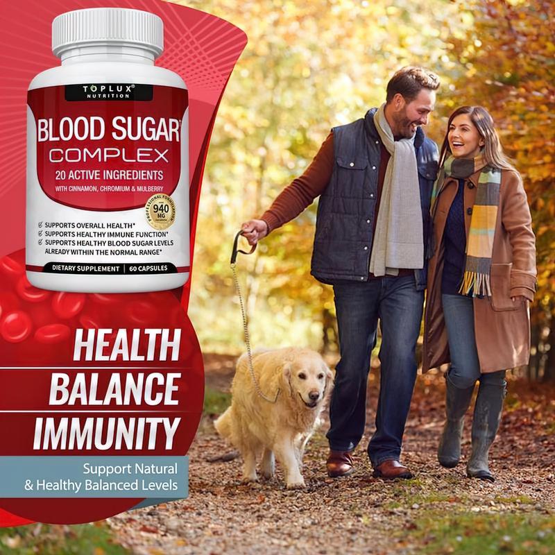 Optimum edible Blood Sugar Complex Supplement with Cinnamon Chromium ...