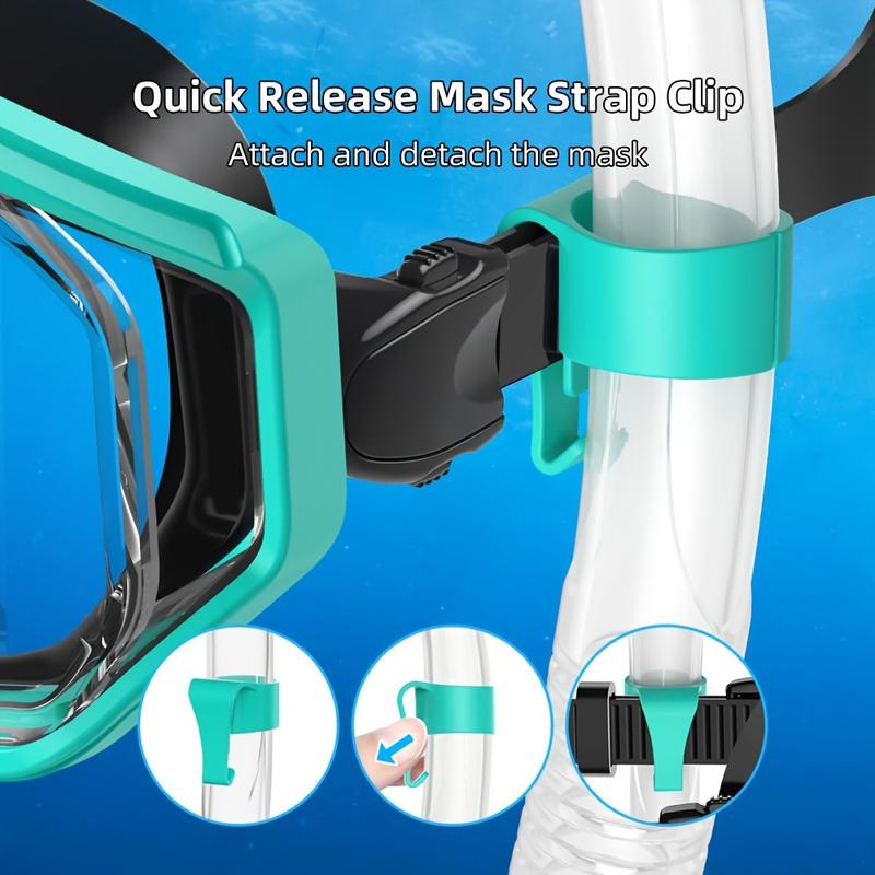 Kids Snorkel Mask 3 Windows Panoramic Wide View HD Three-Lens ...