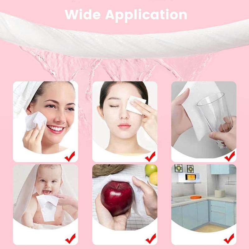 Compressed Towel, Portable Cotton Travel Washcloths Tablet Wipes ...